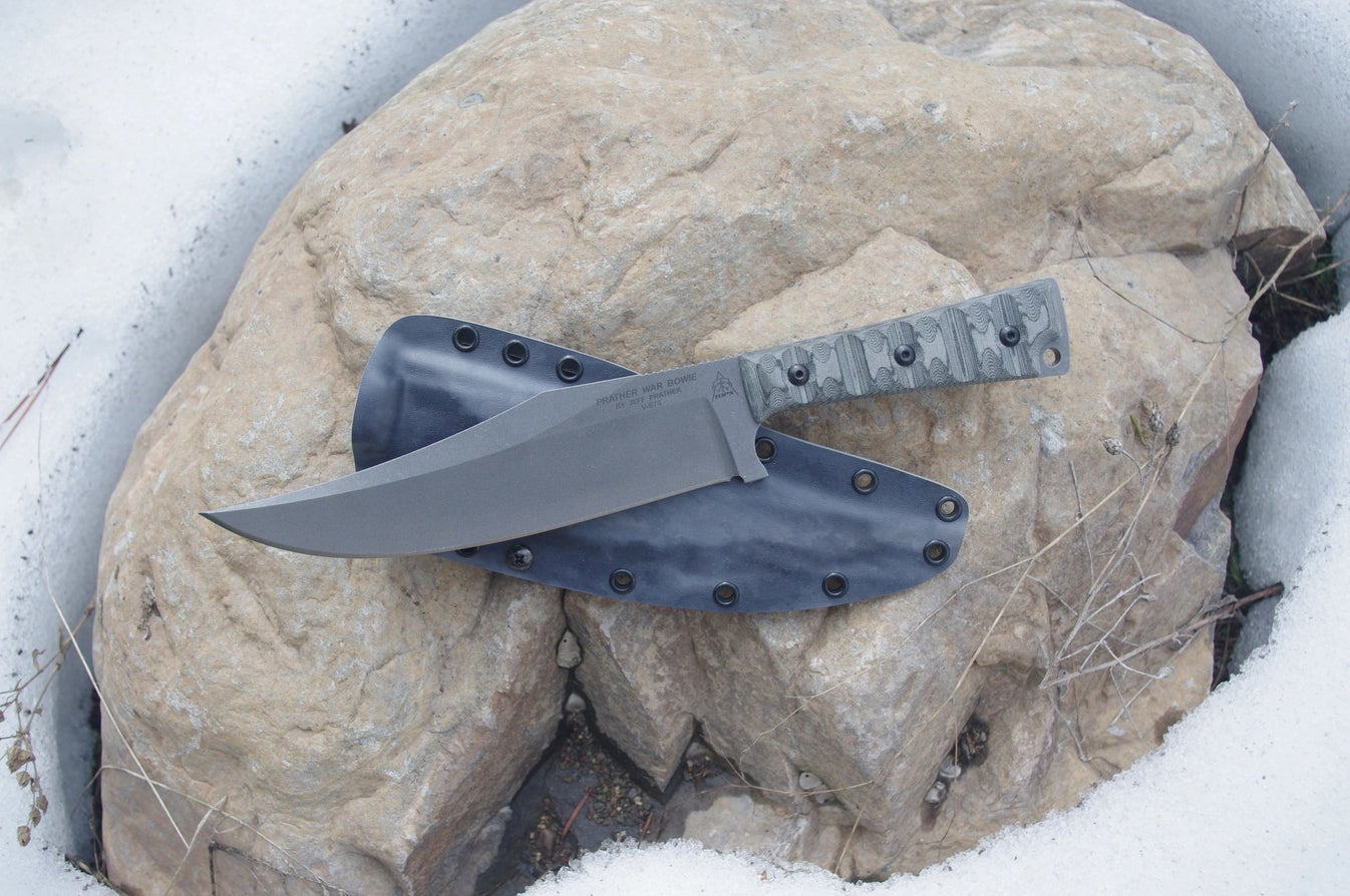 TOPS KNIVES PRATHER WAR BOWIE A-TACS LE CUSTOM KYDEX SHEATH BY RED HILL ...